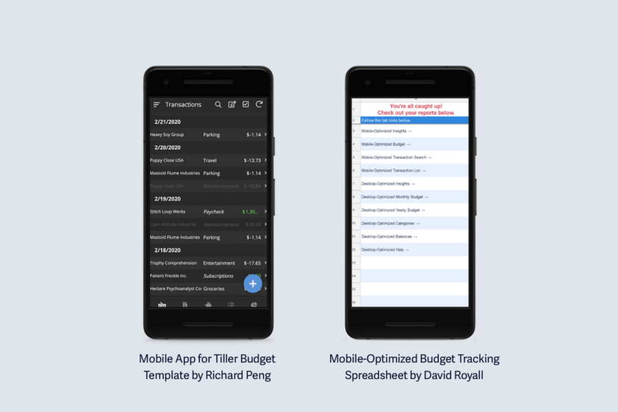 Here Are The Winning Workflows For Using Tiller Money On Mobile - Tiller