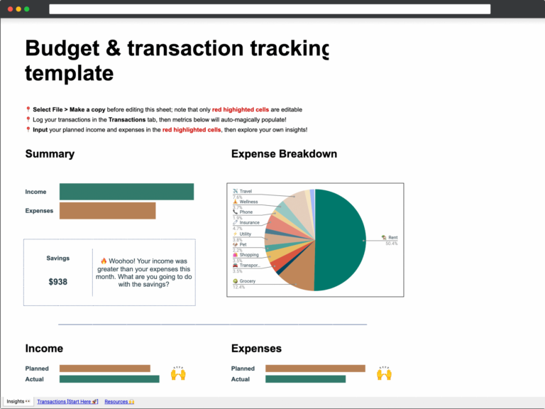 Our 11 Favorite Free Google Sheets Budget Templates Of 2025 - Tiller