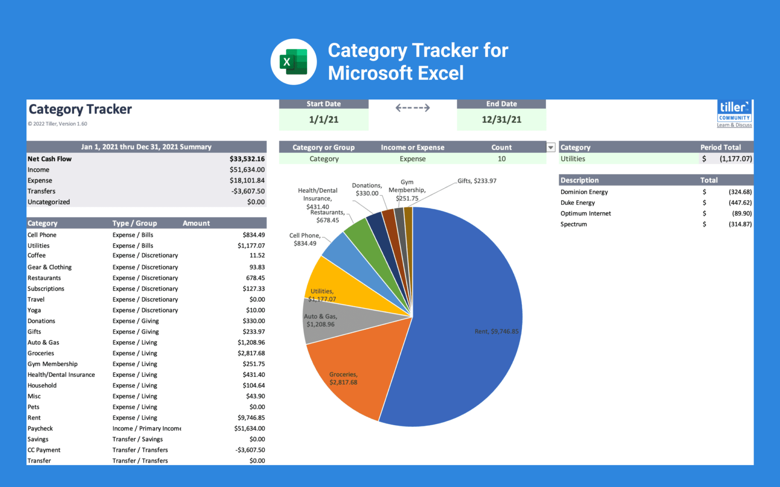 Retirement Planner Spreadsheet For Excel - Tiller