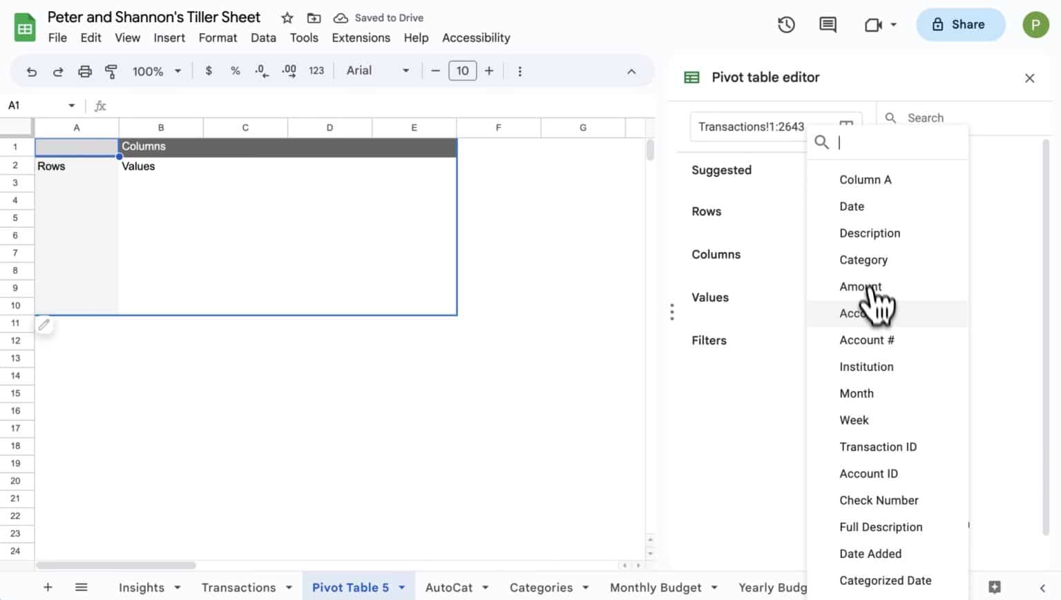 How To Easily Create A Google Sheets Pivot Table - Tiller