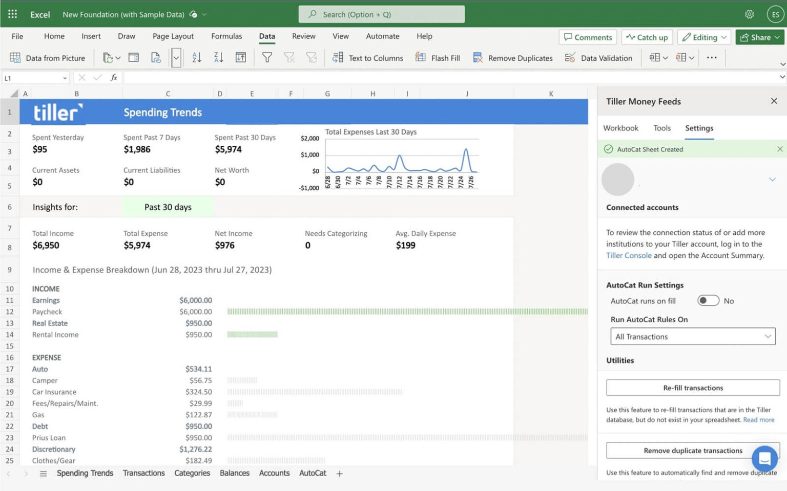 7 Best Free Excel Budget Templates For 2026 | Tiller