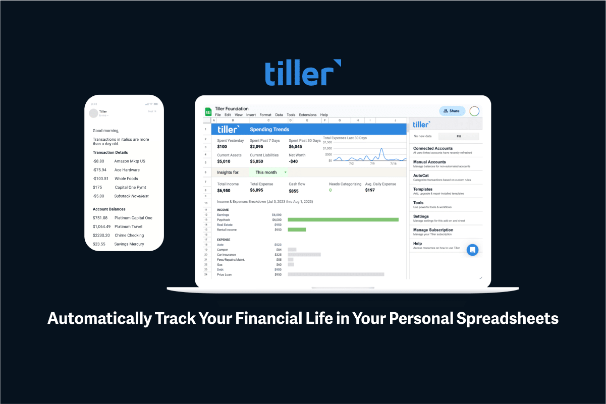 Sign In To Your Tiller Money Account - Tiller