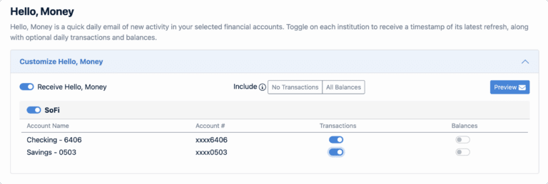 Say Hello, Money With Tiller’s Updated Daily Email - Tiller