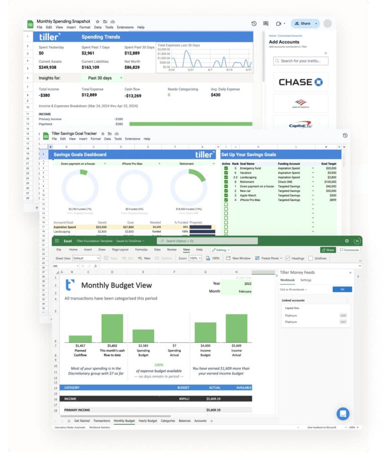Tiller Money Feeds -Save Time And Effortlessly Track All Your Spending ...