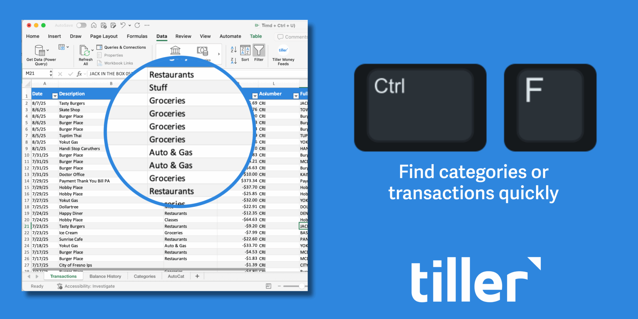 The Ultimate Guide To Excel Shortcuts For Tiller Users - Tiller
