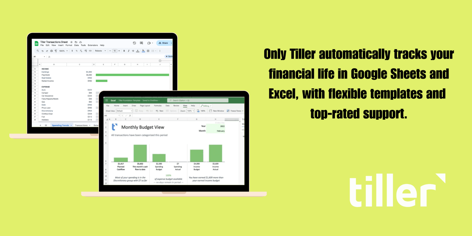 Automated Personal Finance With Google Sheets And Microsoft Excel - Tiller