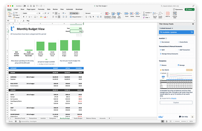 Net Worth & Cash Flow Tracking In Spreadsheets | Tiller