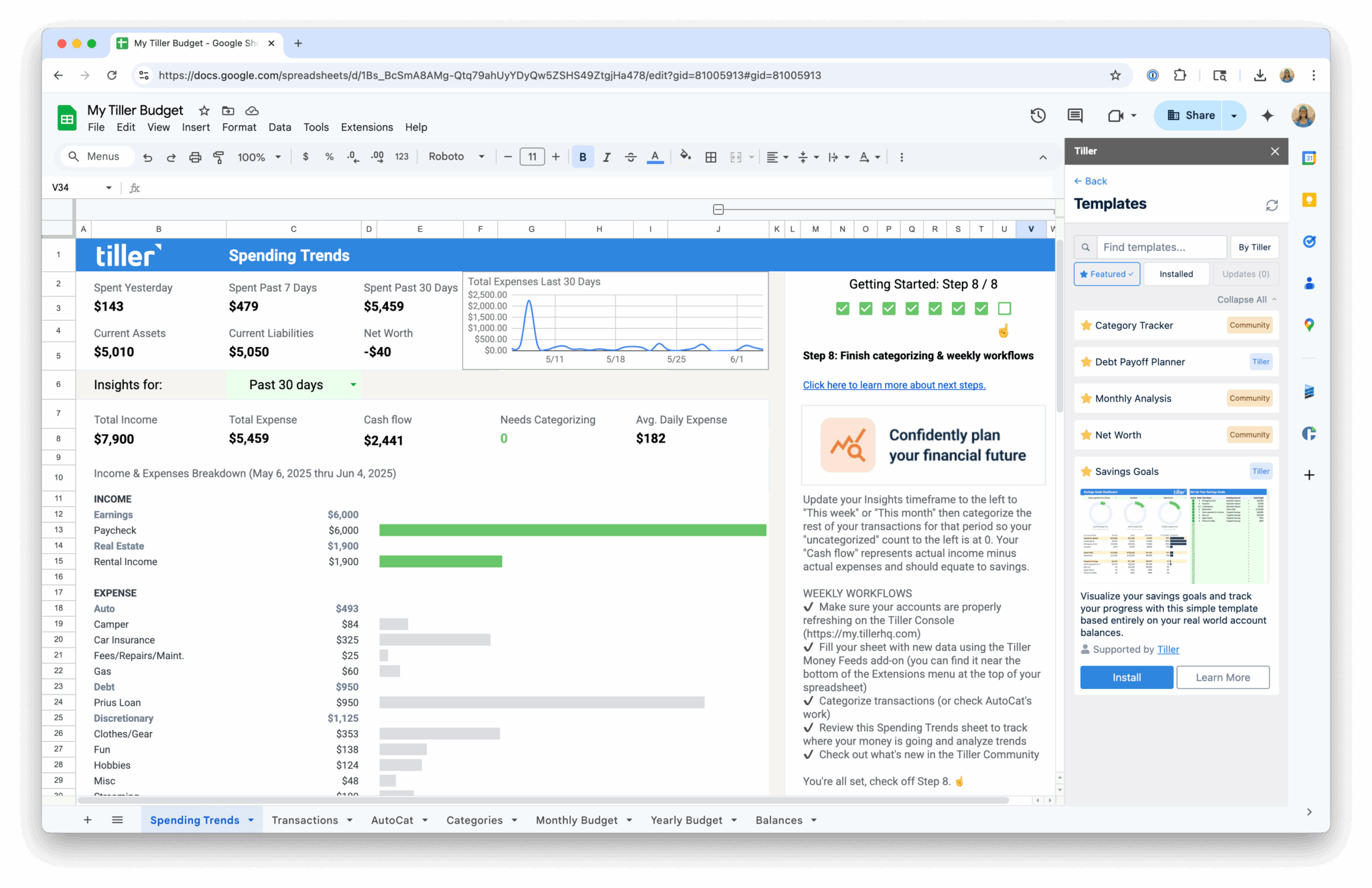 Export Bank Transactions To A Spreadsheet | Step-by-Step Guides | Tiller